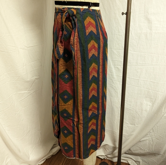 gabriella's | Skirts | Vintage Southwestern Ranch Wrap Around Skirt ...